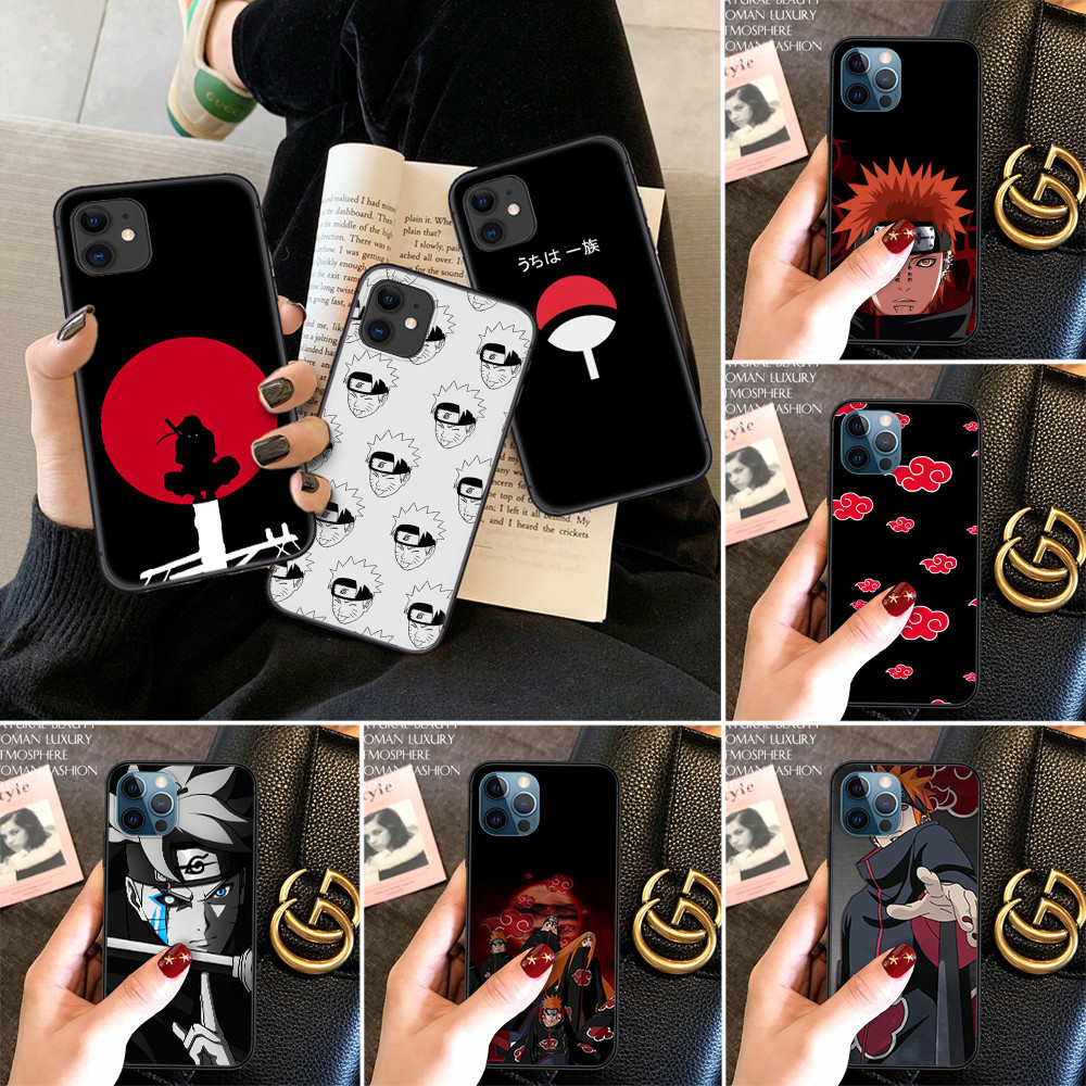 for iPhone 11 Pro Max 7 8 Plus SE TPU soft Case T57 Naruto Akatsuki ...