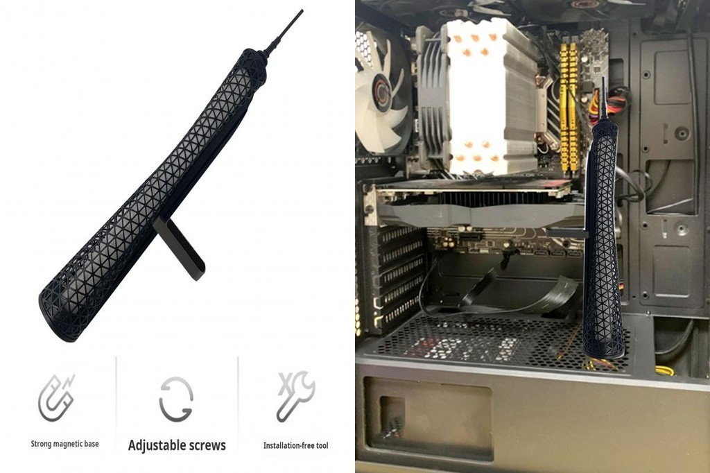 SN Case Graphics Card Holder Argb Gpu Holder Adjustable Rgb Gpu Holder ...