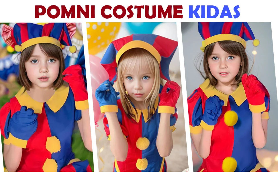 Pomni Costume Digital Circus Costume Jumpsuit Pomni Cosplay Birthday ...