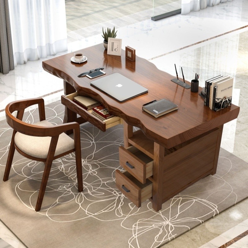 Stud Wood Solid Board Large han Office Studi Computer Study Table With ...