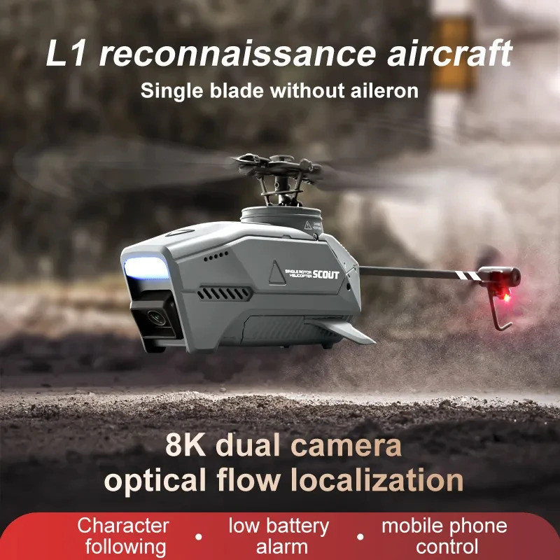 4d-L1 Helicopter 8k High Definition Dual Camera Remote Control ...