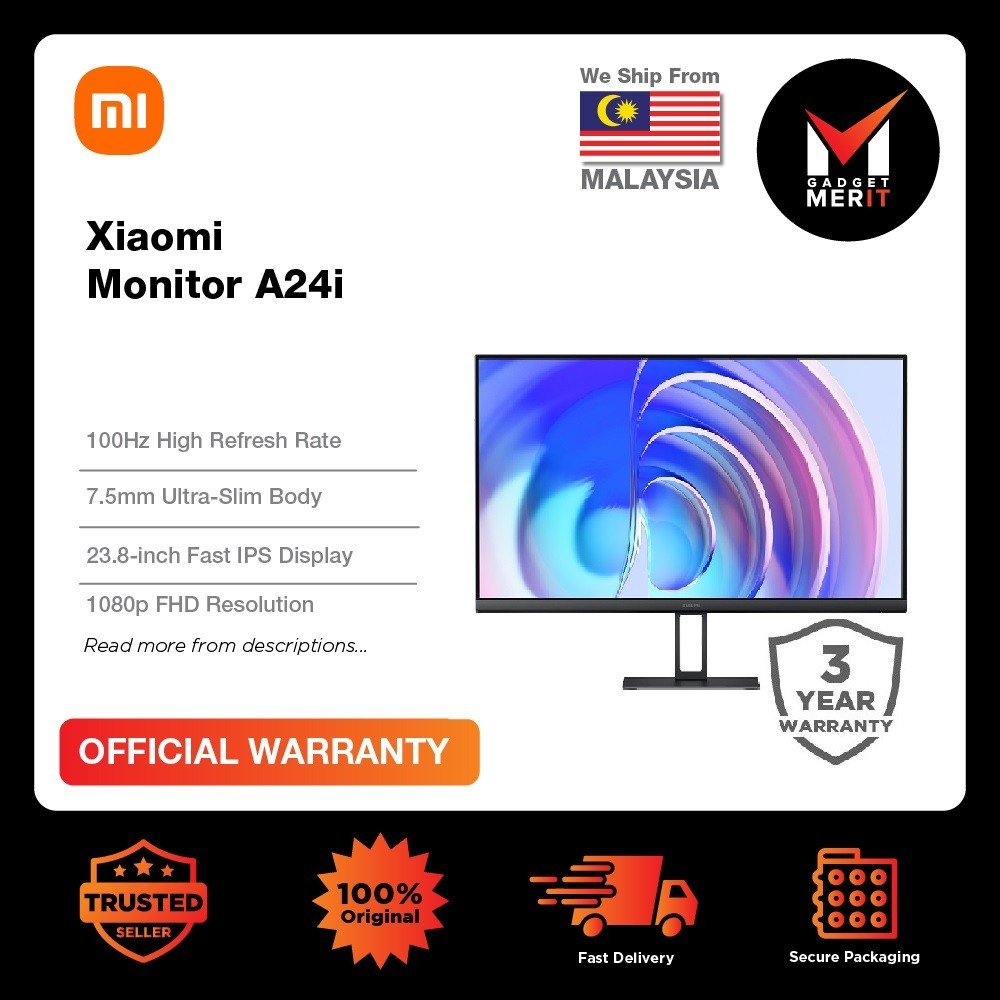 Xiaomi Monitor A24i | 3 Year Official Warranty | 1920×1080 Resolution ...