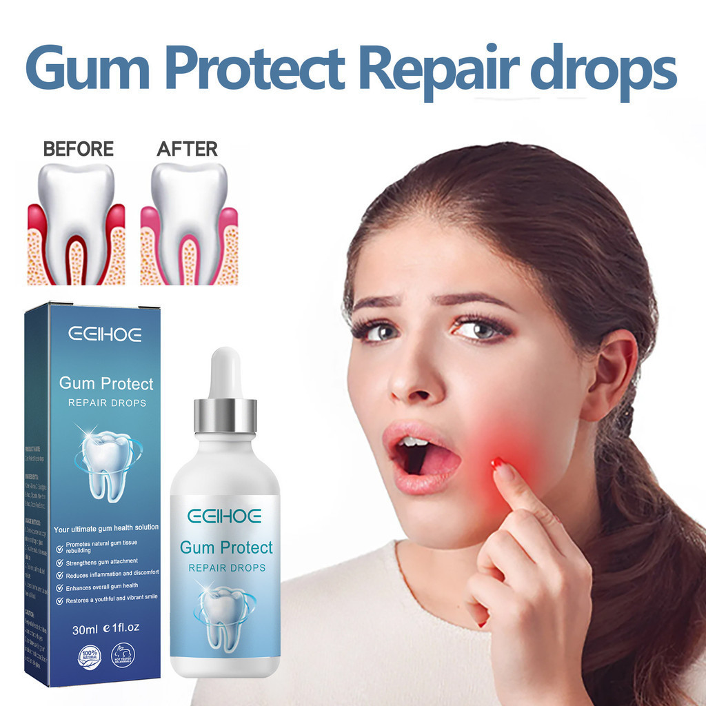 30ML Quickly Gum Repair Serum Drops Relief Periodontal Protect Gum ...