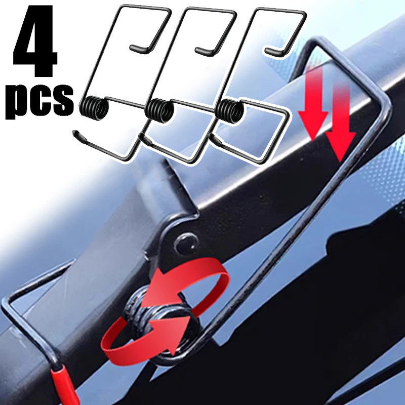 4Pcs Automobile Wiper Spring - Auto Booster Wiper Arm - Universal ...