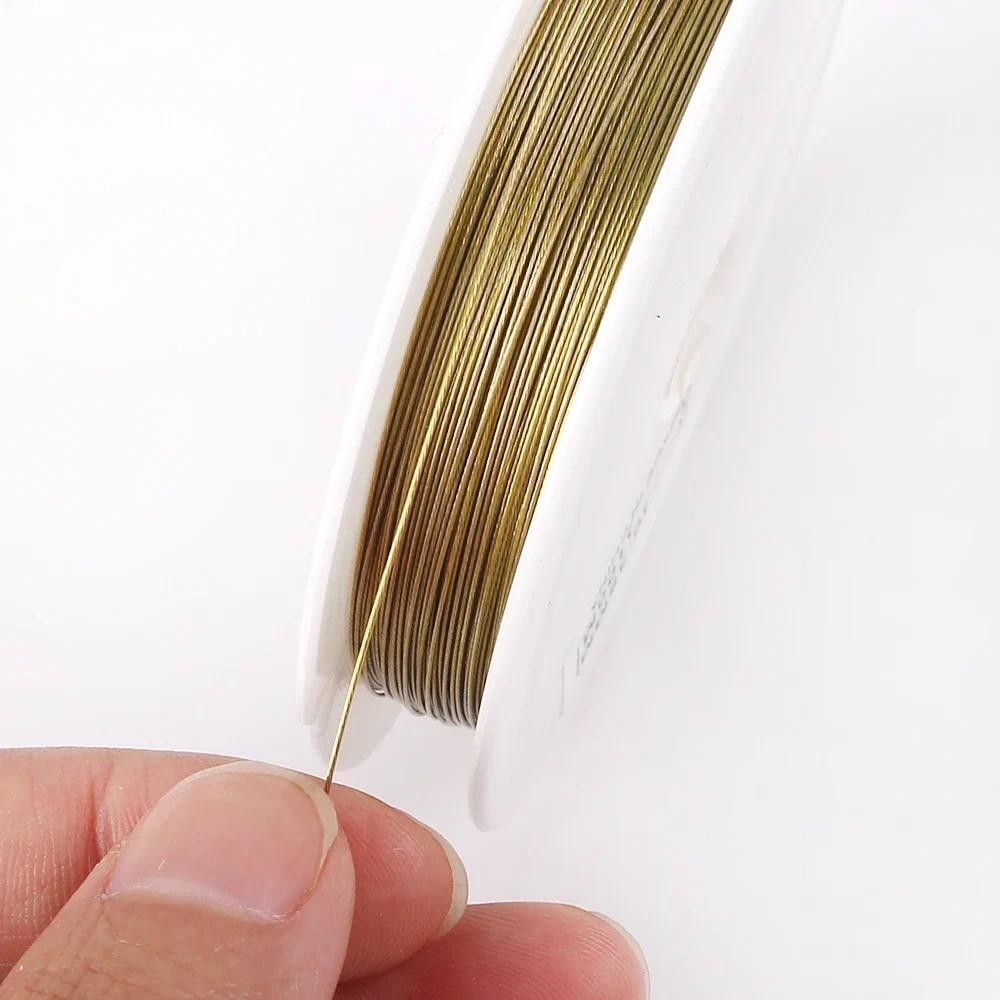 Stainless Steel Tiger Tail Beading Wire (1 Roll/Lots 0.3 x 0.45 x 0.5 x ...