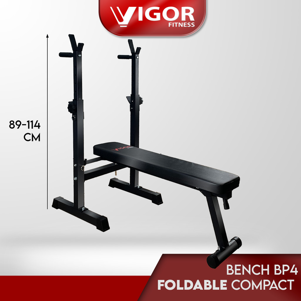 Vigor Fitness Foldable Barbell Press Weightlifting Bench With dip BP4 ...