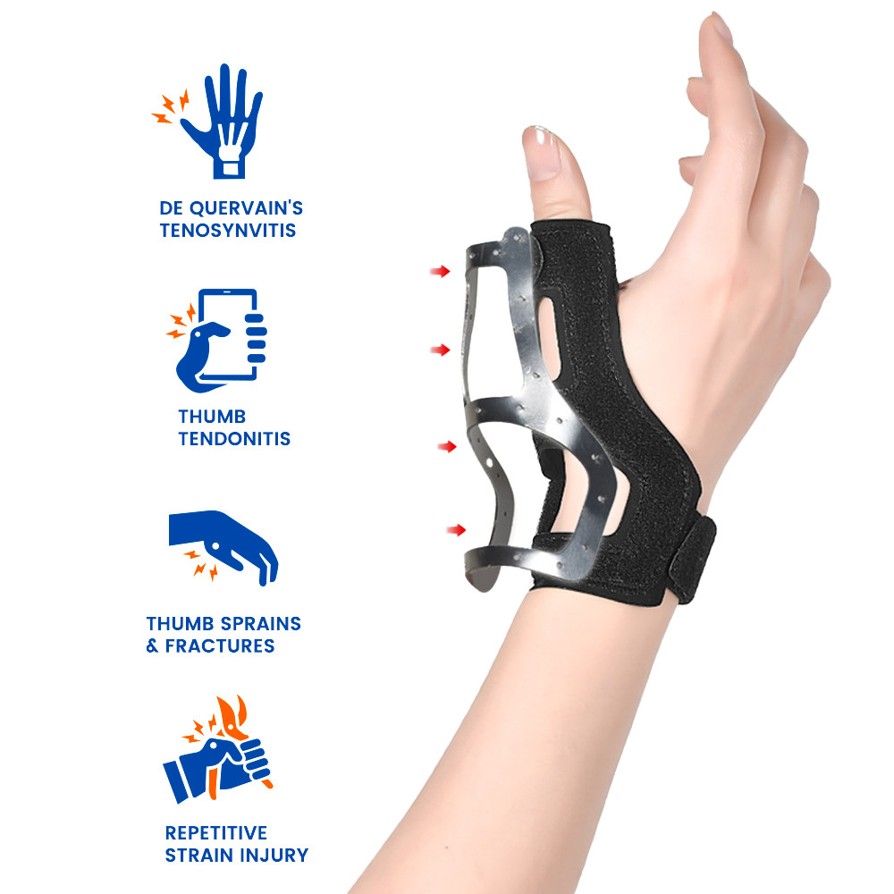 1pcs Thumb Brace Reversible Wrist & Thumb Spica Splint for Trigger ...