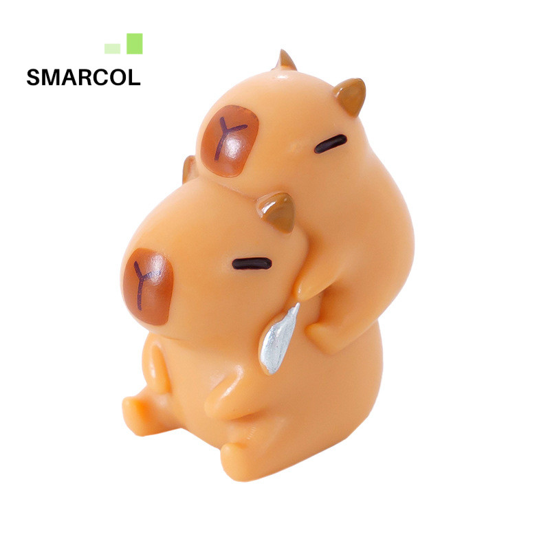 9 Pcs Mini Capybara Ornament Cute Capybara Miniature Figurines Mini ...