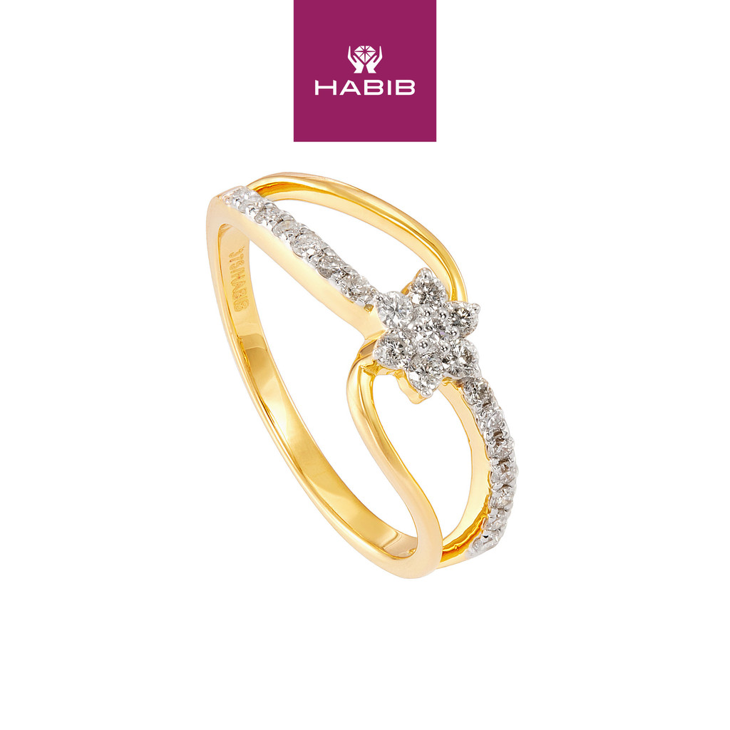 HABIB Diamond Ring in 375/9K Yellow Gold 271280125(YG) | Shopee Malaysia