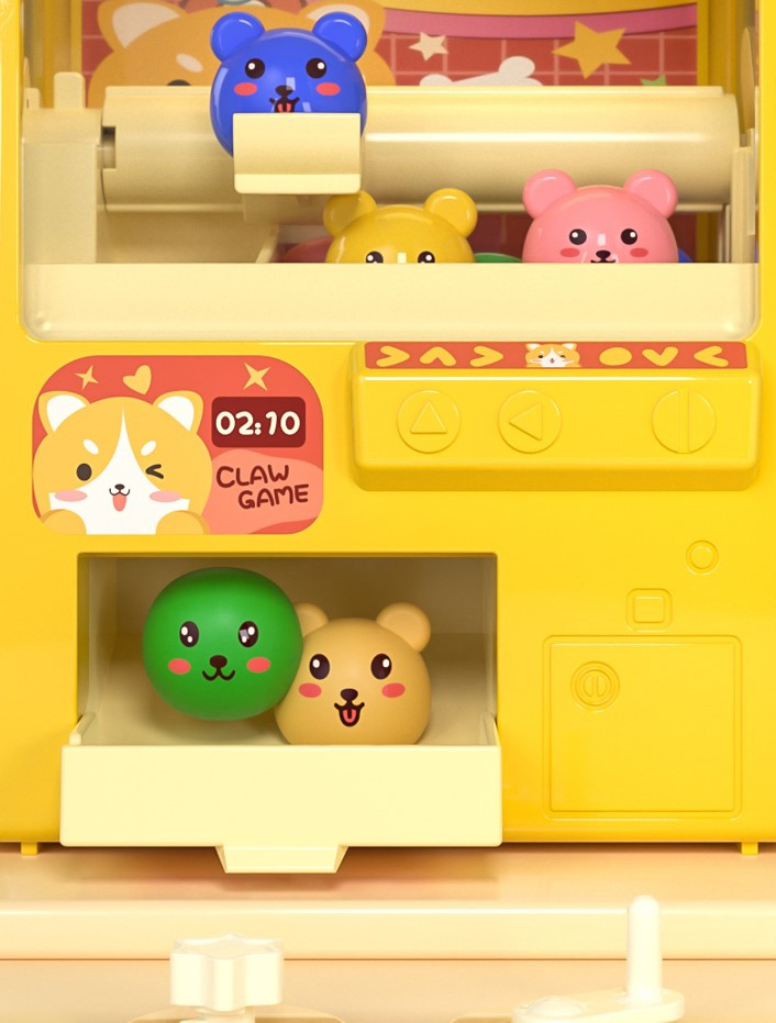Mini Claw Machine Toy Fun Grabbing Doll Machine Coin-Operated Candy ...