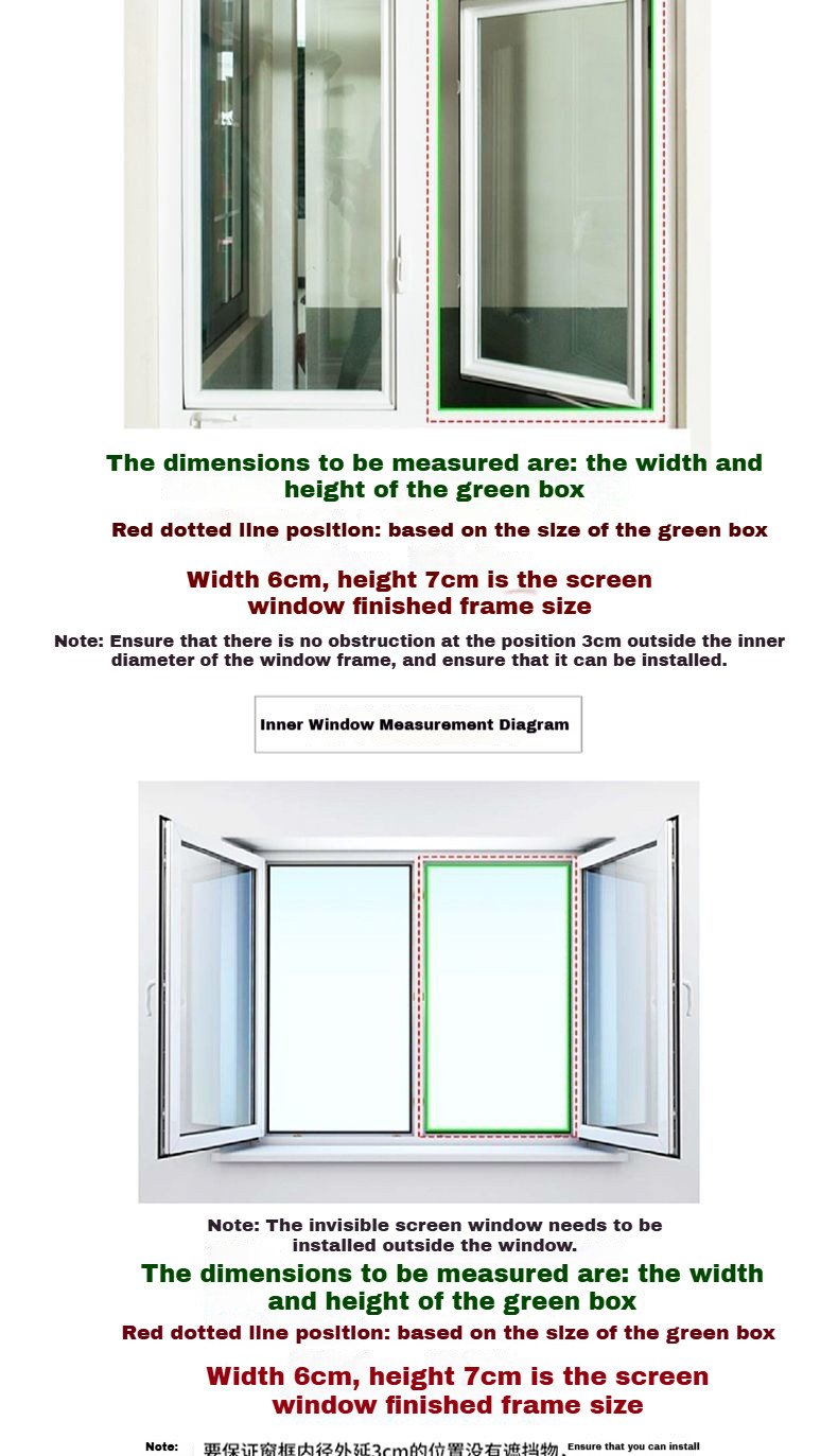 Customizable Folding Screen Window with Anti-Mosquito Mesh, Self ...