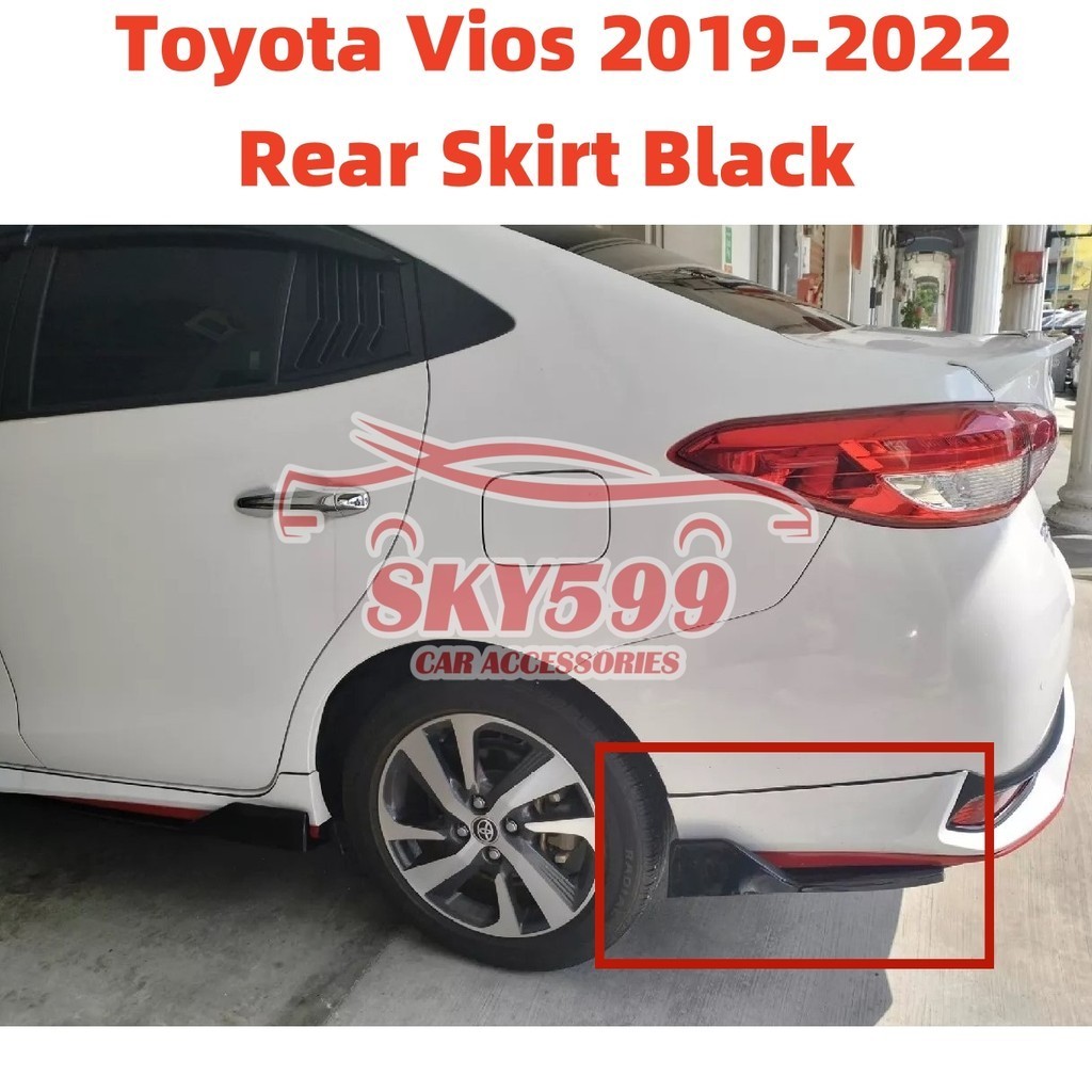 Toyota Vios 2019-2022 Front Bumper Diffuser Lip Wrap Angle Splitters ...