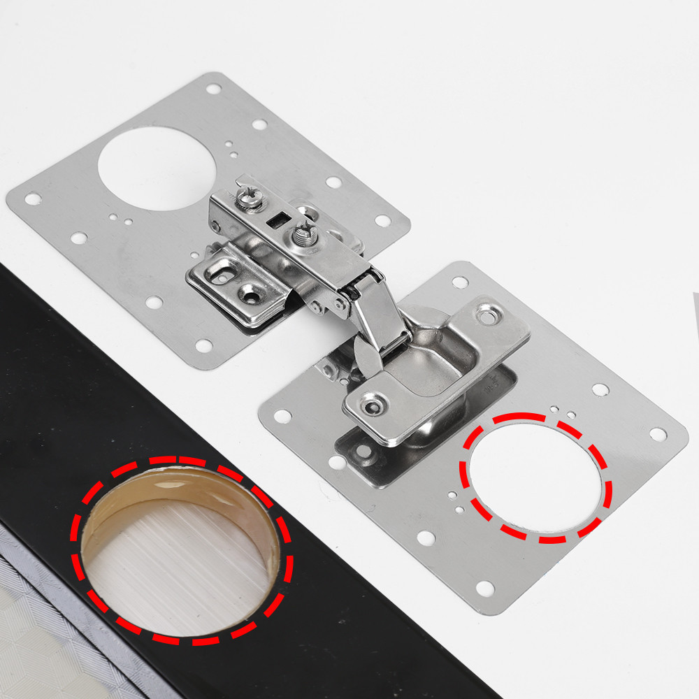 2/4Set Hinge Connection Plate - Hinge Repair Plate - for Wardrobe ...