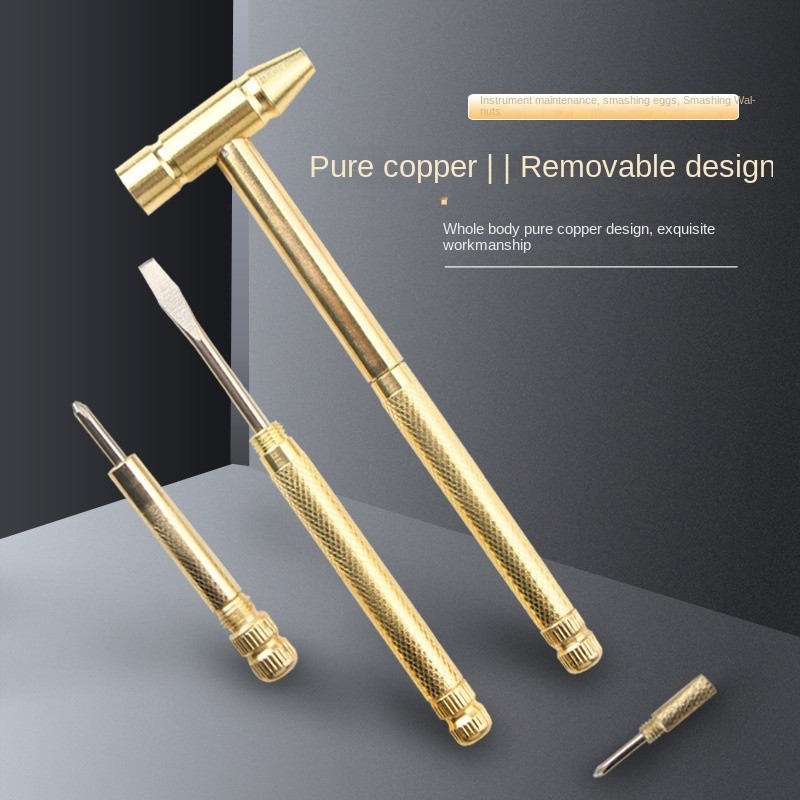 Outdoor multifunctional small iron hammer, household small hammer, six ...