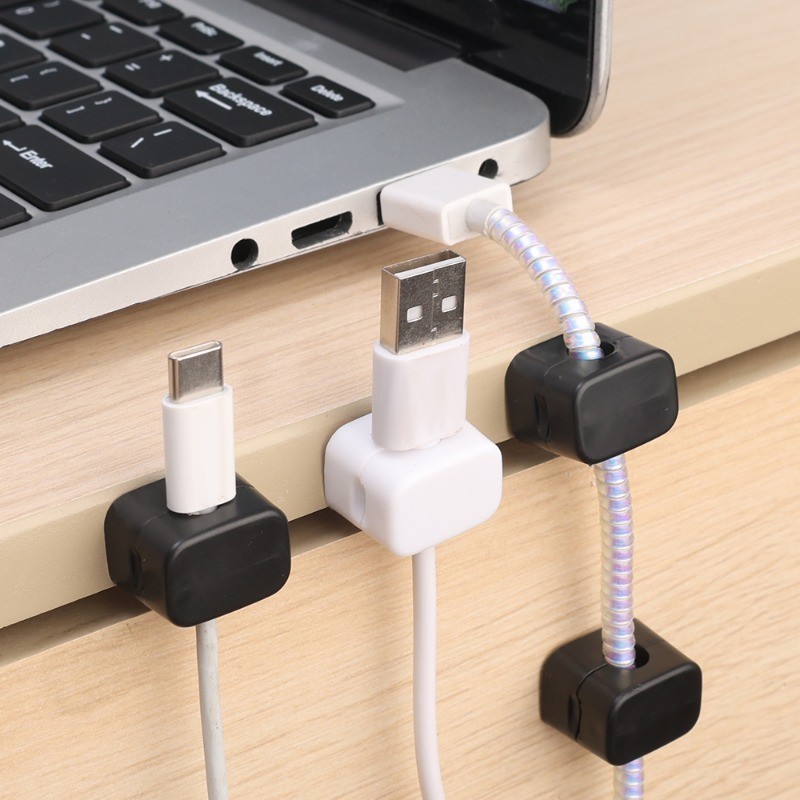 4-6Pcs Adjustable Magnetic Cable Clips - Multi-purpose Under Desk ...