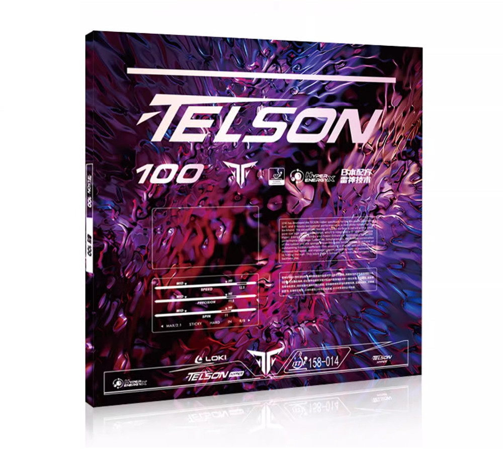 Original Loki TELSON 100 Table Tennis Rubber Professional Non-Sticky Backhand Rubber Ping Pong ...