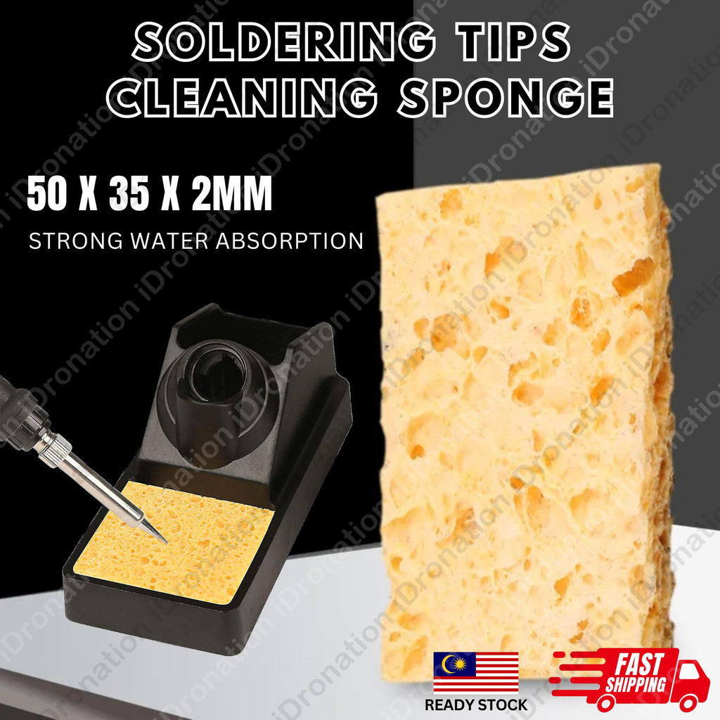 (1PC) Soldering Cleaning Sponges Electric Welding Solder Iron Tips Tip ...