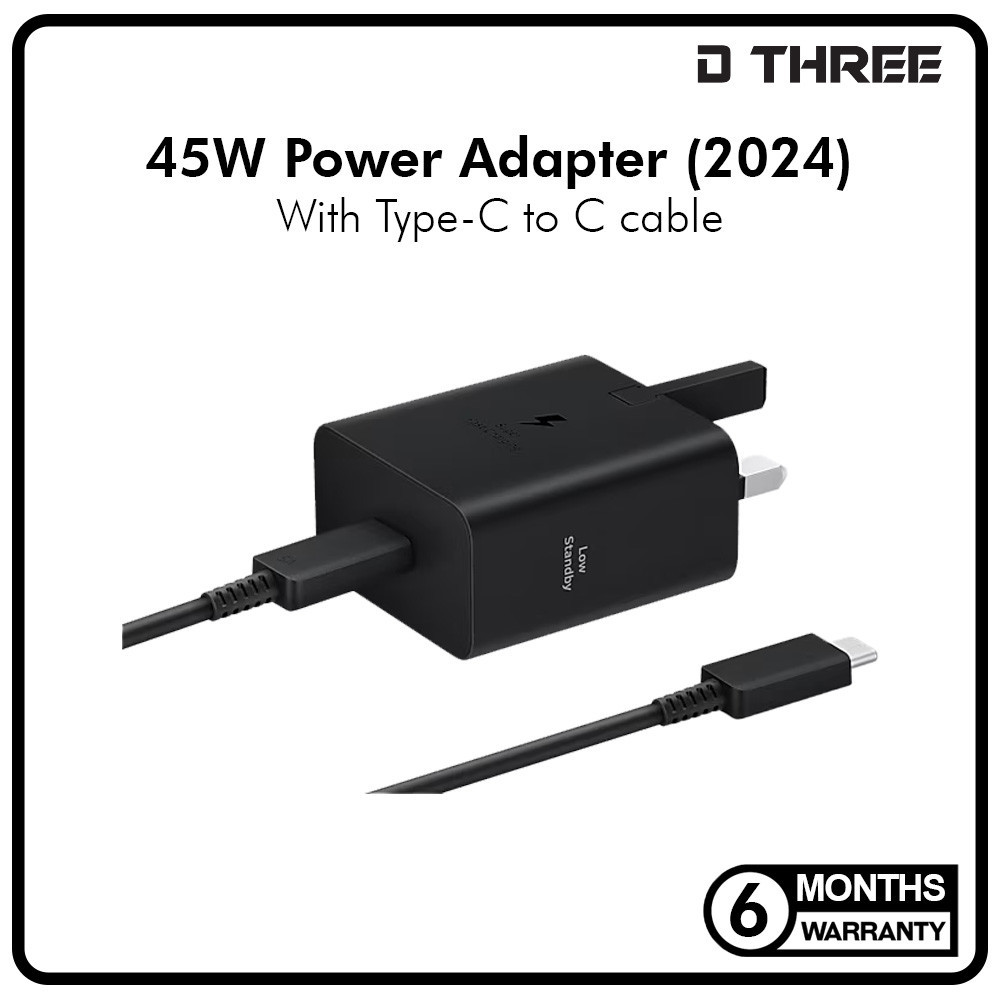 Samsung 45W Power Adapter (2024) USB Type-C to C Cable | Original ...