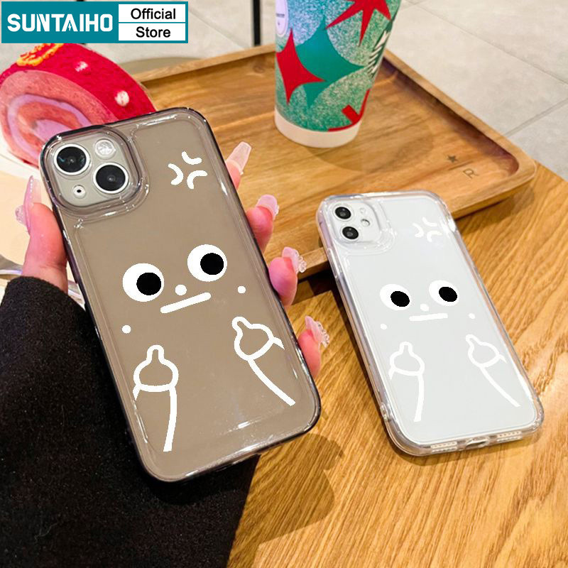 Suntaiho Funny Unique Casing Middle Finger Ghost Face Pattern Phone ...