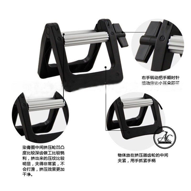 Metal Salon Tube Squeezer Manual Rolling Squeezer Hair Dye Colour Cream ...