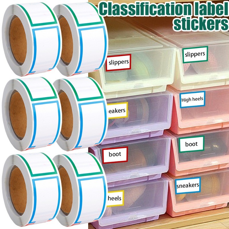 800Pcs/Roll Colorful Label Stickers - For Notes File Seasoning ...