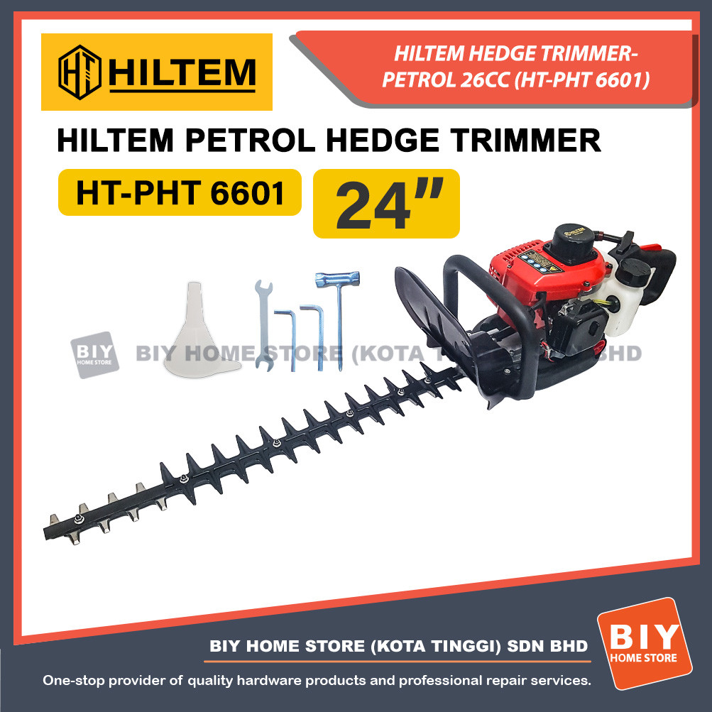 HILTEM PETROL HEDGE TRIMMER 26CC (HT-PHT 6601)/ HEAVY DUTY GRASS ...
