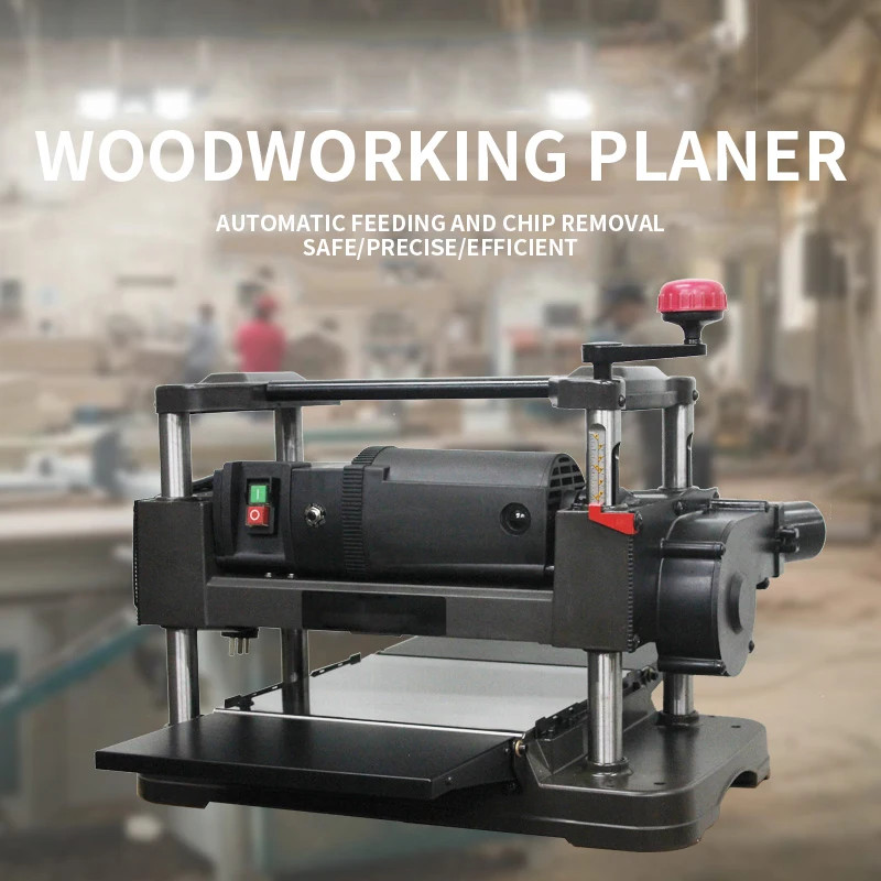 Woodworking Press Planer Desktop Planer 1500W Automatic Dust Collecting ...