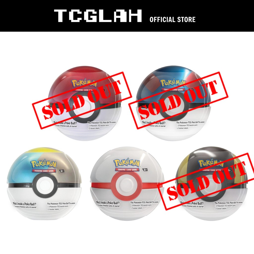 Pokémon Poke Ball Tin- Assorted Color - Trading Card Games | Shopee ...