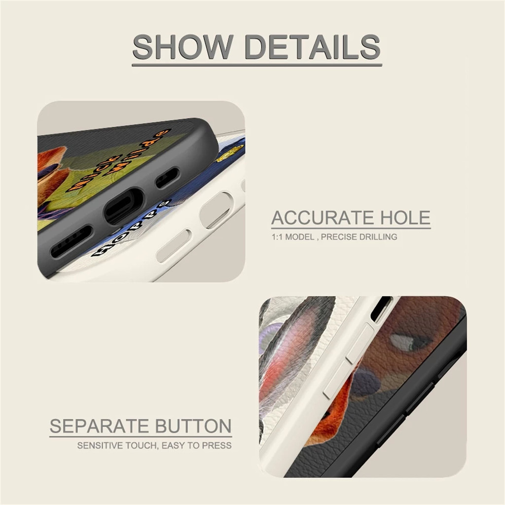 Cute Cartoon Zootopia Case Compatible for IPhone 14 15 16 Plus 6 7 6S 8 ...