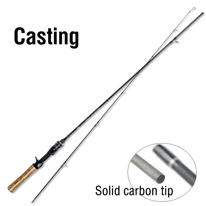 1.5M/1.68M/1.8M UL High Carbon Fiber Ultralight Fishing Rod - Solid Tip ...