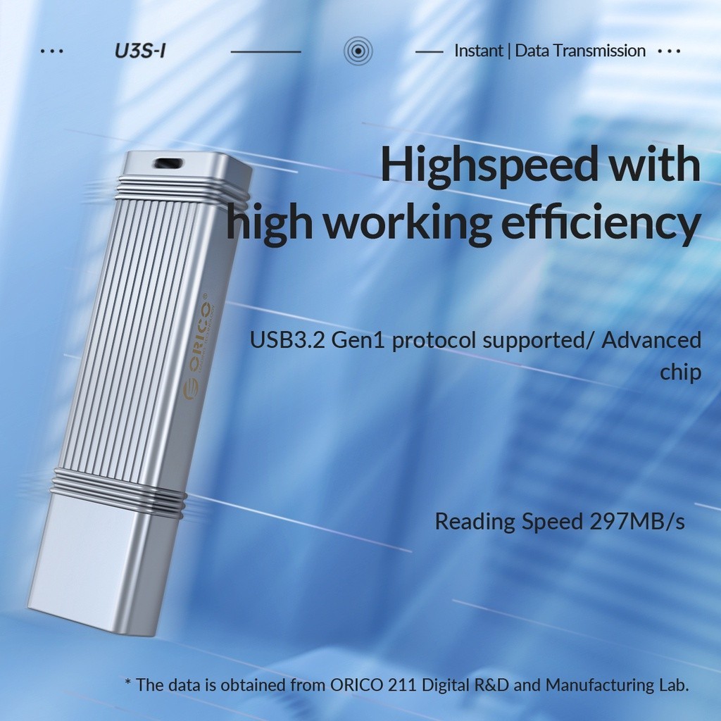 ORICO Flash Drive 32GB 64GB 128GB 256GB USB 3.1 260MB/s Pen Drive Data Storage Memory Stick ...