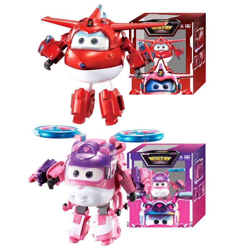 【Ready Stock】SUPER WINGS super wings toys set transformers fighter ...