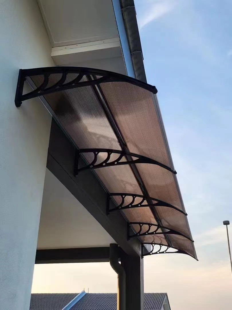Awning Transparent Rain Cover Sunshade Door Window Awning PC Board ...
