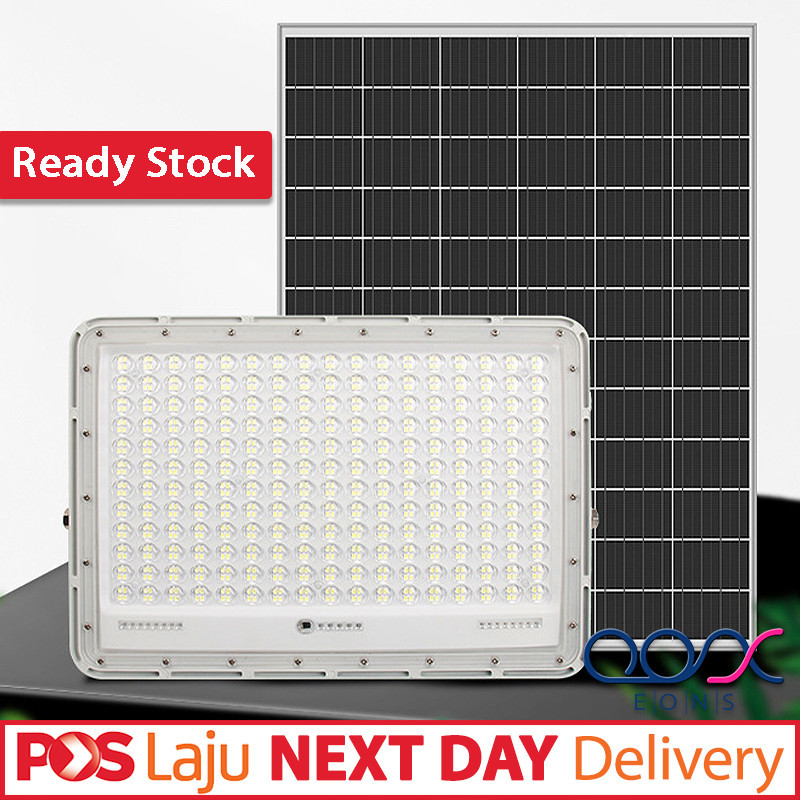 AUTO ON OFF 💖 Solar LED Spotlight 1000W IP67 Waterproof Motion Sensor ...
