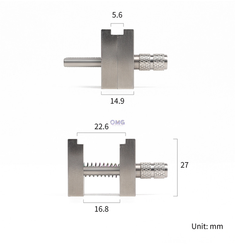 Dspiae Stainless Steel Precision Mini Vise AT-MV Small Vise Table Visa ...