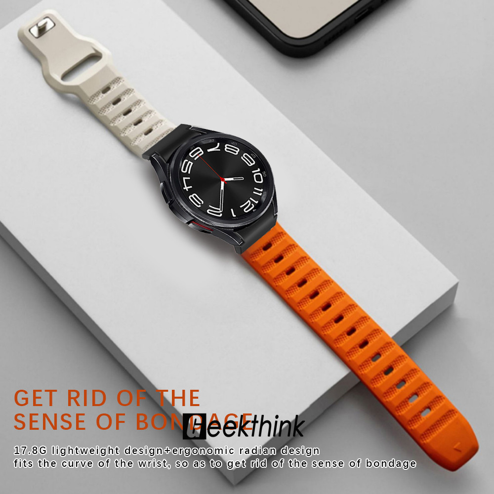 GEEKTHINK No Gaps Quick Fit Soft Strap Compatible for Samsung Galaxy ...