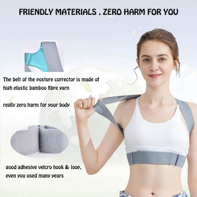 【READY STOCK】Adjustable Back Posture Corrector Brace For Women or Men ...
