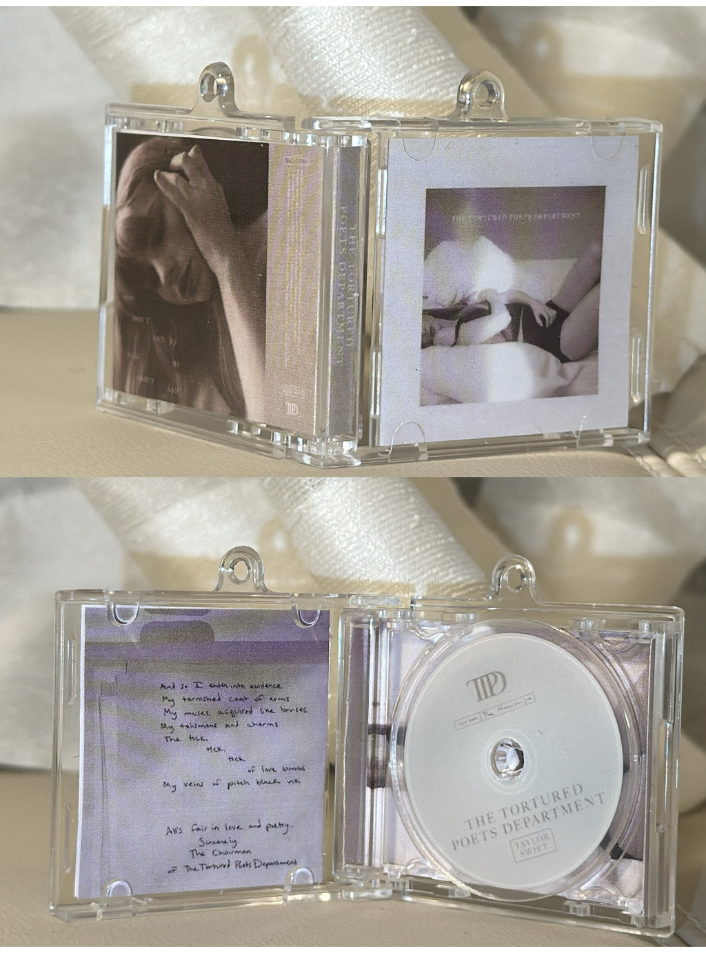 Taylor Swift TTPD Mini CD Keychain 1989 Midnights Reputation Folklore ...