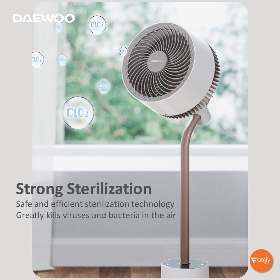 [In-stock] DAEWOO 3in1 Air Circulation Fan/Floor Lamp/Sterilization F30 ...