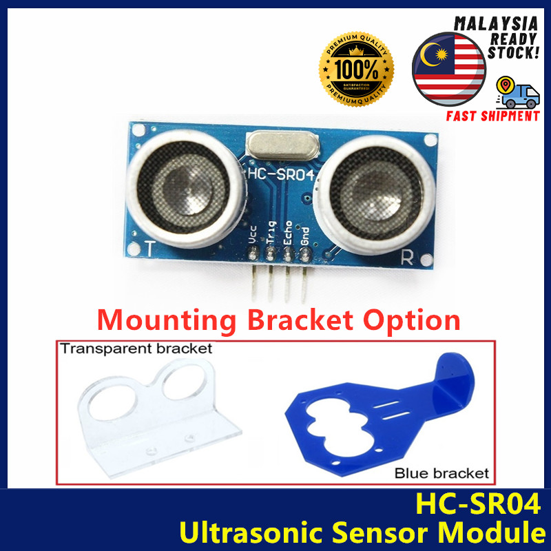 HC-SR04 Ultrasonic Sensor 4pin Module with/without Bracket Range Finder ...