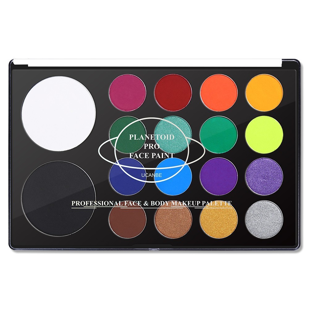 UCANBE Face Paint Kit Water Activated Body Paint SFX Makeup Palette for ...