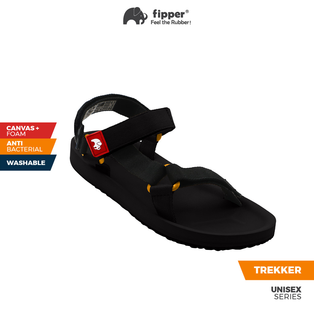 Fipper Trekker 2.0 Non-Rubber Sandal in Black | Shopee Malaysia