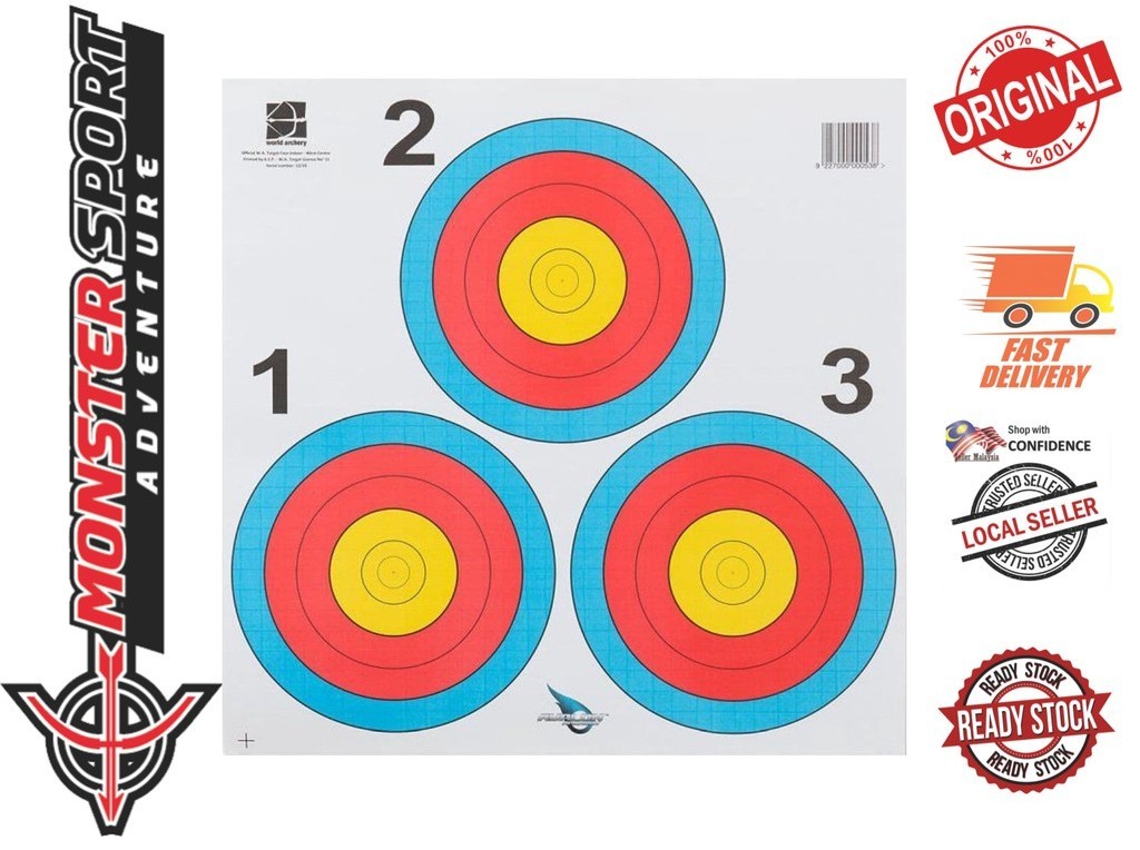 Archery JVD Avalon Archery Vegas Face 3 Spot Face for Indoor 3 x 20cm ...