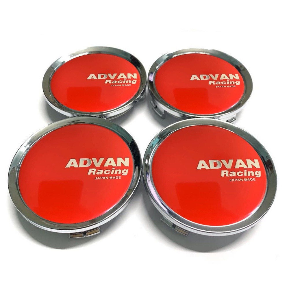 original 4pcs 74mm ADVAN Center Cap Hub Cap Center Cover Sports Wheel ...