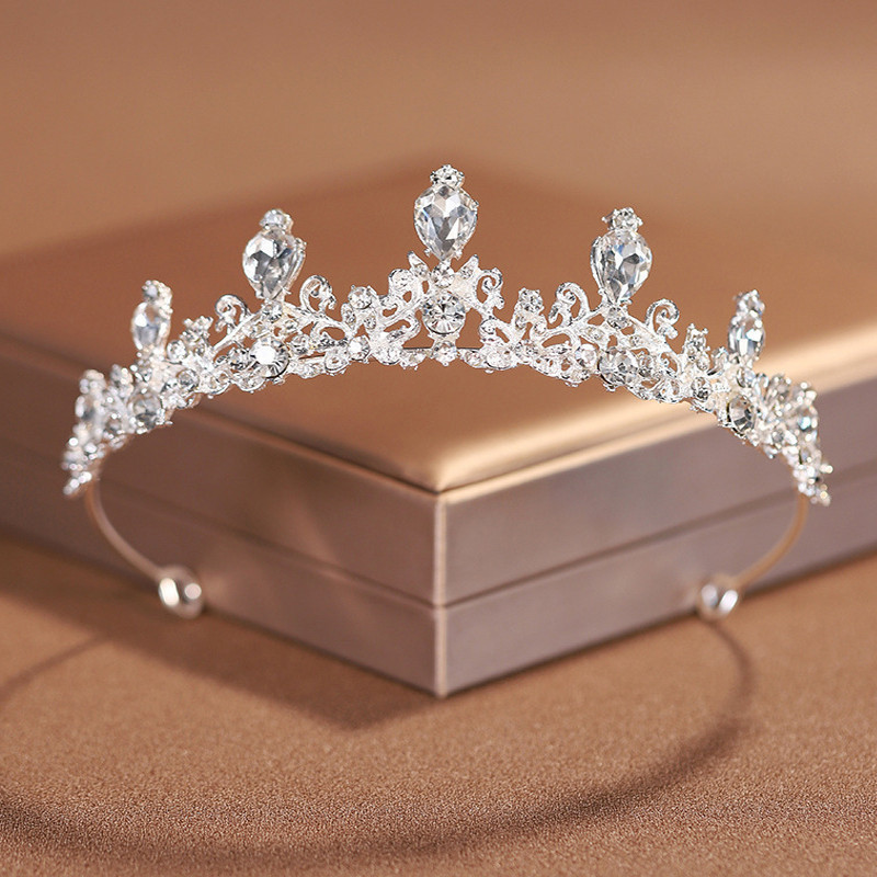 Crystal Princess Tiara Crown Girls Headwear for Party Pageant Debut ...