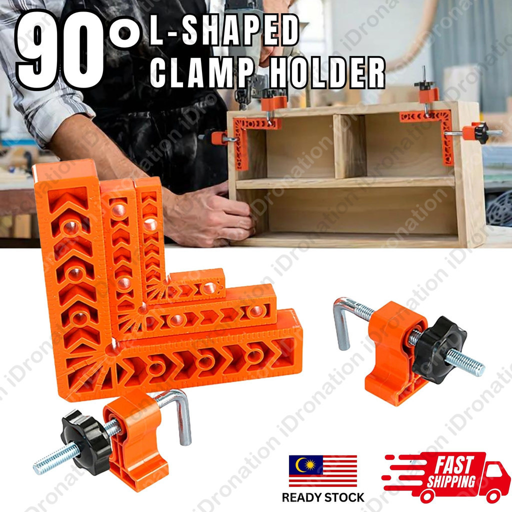 L-Shaped 90° Degree Right Angle Frame Corner Clamps Woodworking ...