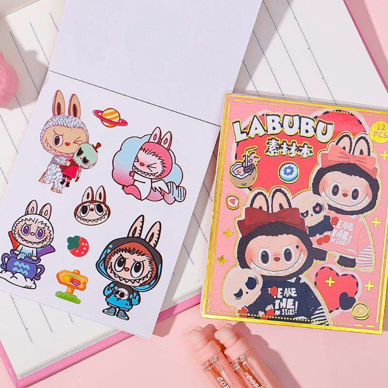 Labubu Notebook stickers - Waterproof Vinyl Decals - DIY Journal ...
