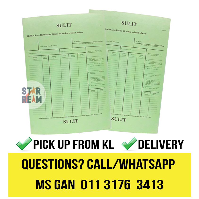 FAIL SULIT HIJAU AM436 50pcs [320gsm] Fail Sulit Hijau Lipat/Kulit Fail ...