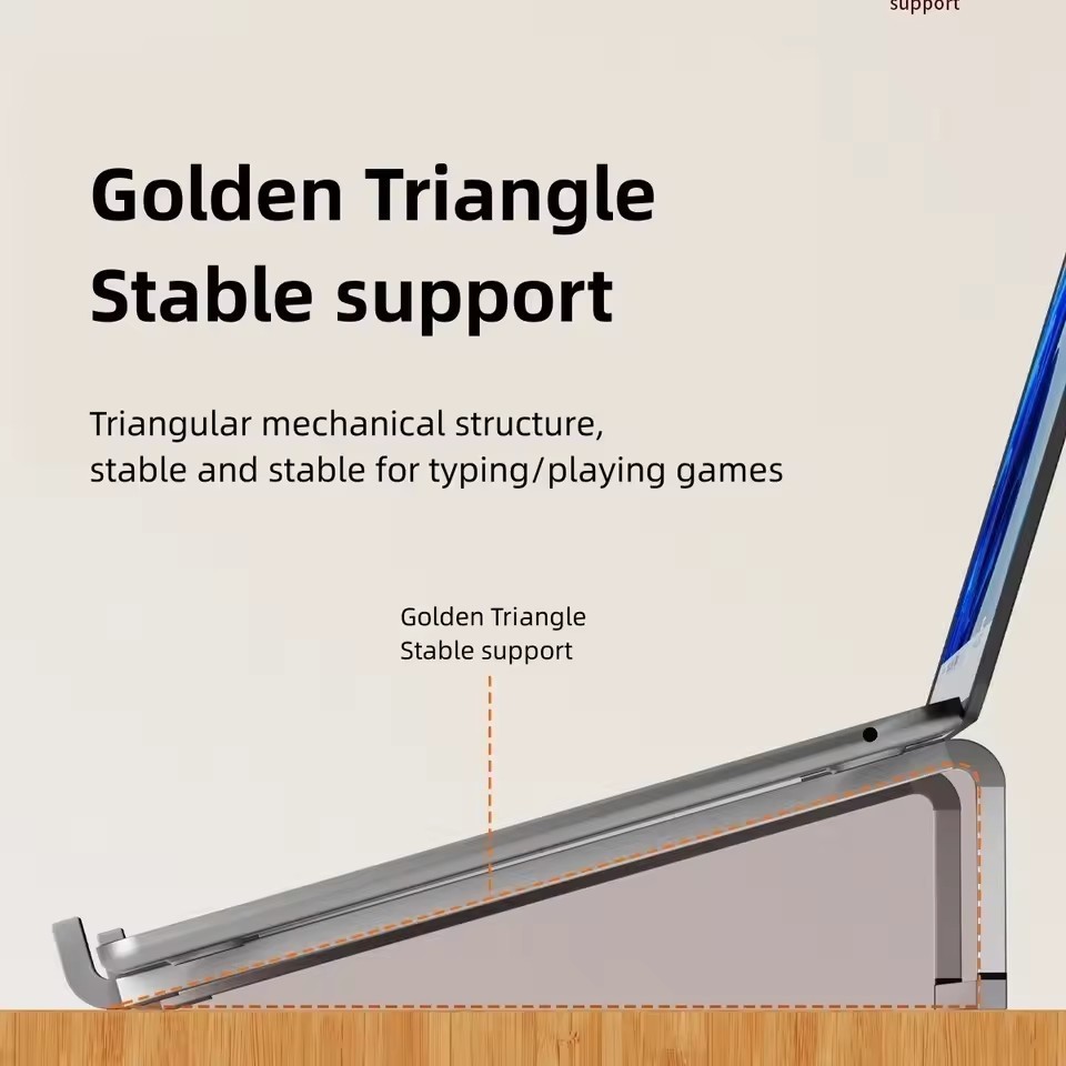 Foldable Laptop Stander - Portable Adjustable Notebook Bracket Support ...