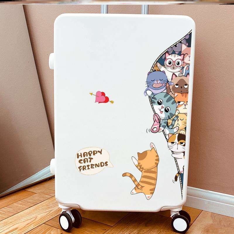 - Ready stock #Luggage Sticker Waterproof No Glue Full Sticker Whole ...